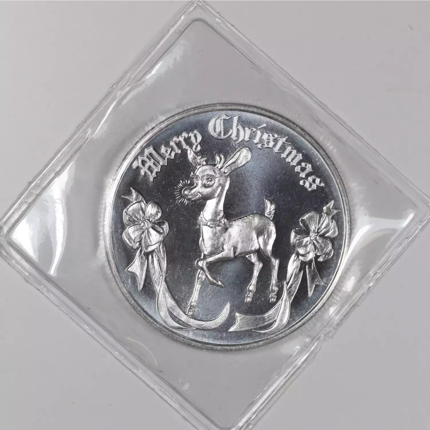 2021 Christmas 1 Oz .999 Silver Round Rudolph - Lost Dutchman Rare Coins