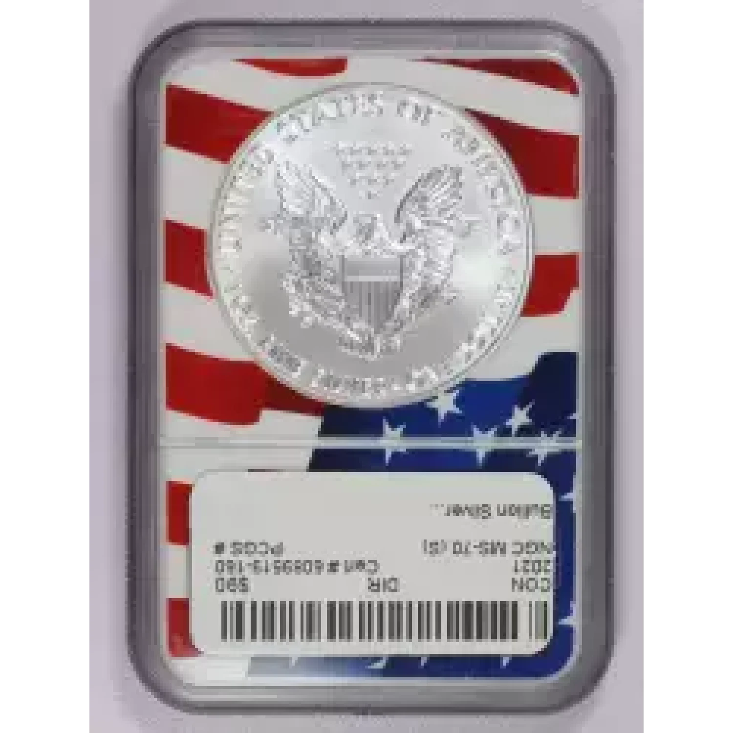 2021 Bullion Silver Eagles NGC MS-70 (S) Heraldic Eagle T-1 - FDI Emergency Production Struck at ...