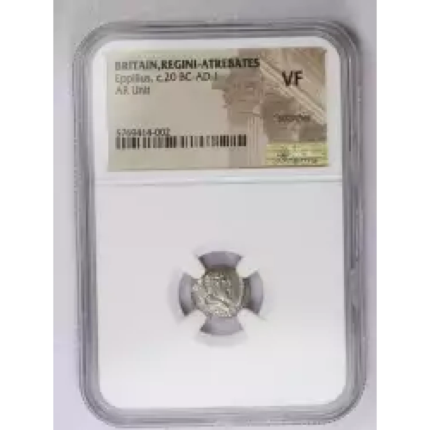 Celtic Britain Regini-Atrebates Eppillus AR Unit Ancient Greek Coin NGC ...