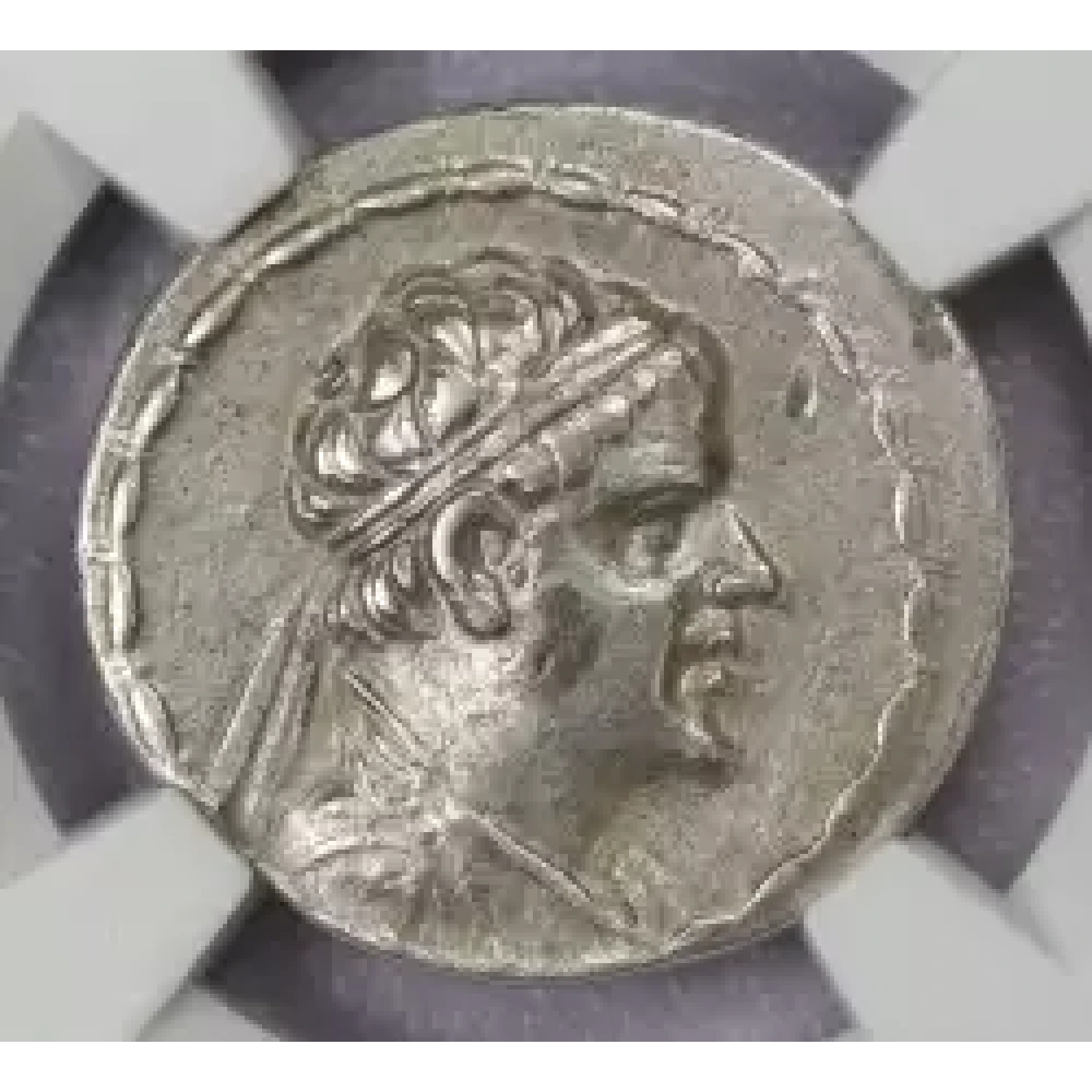 NGC XF Bactria Eucratides I AR Drachm Ancient Greek Coin NGC XF-45 ca ...