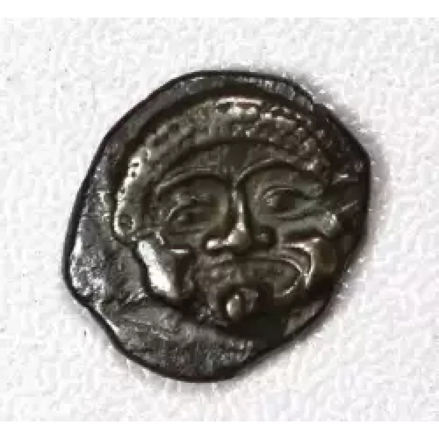 Uncertain Asia Minor AR Obol Gorgon/Gorgon Ancient Greek Coin 5th ...