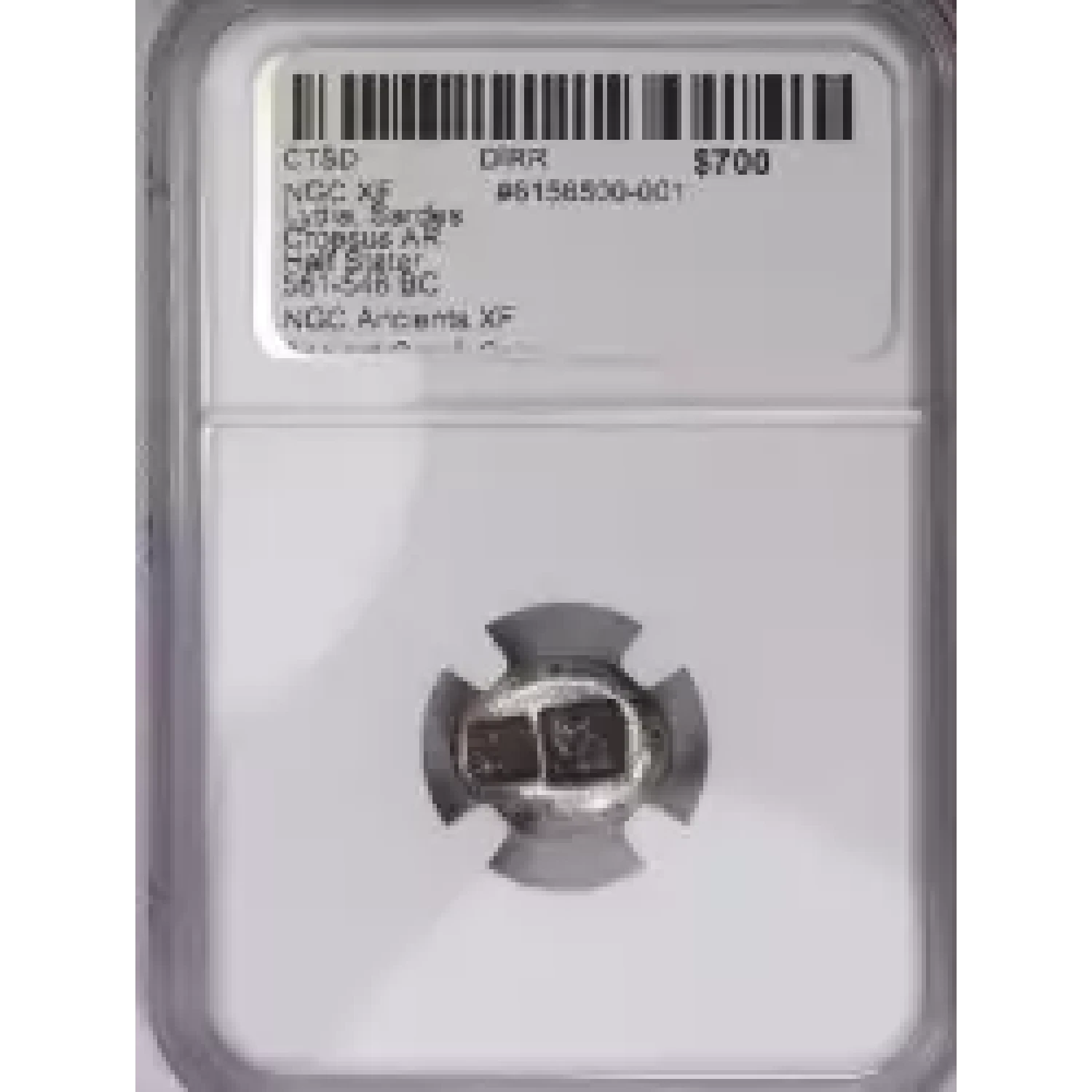 NGC XF Lydia, Sardes Croesus AR Half Stater 561-546 BC Ancient Greek ...