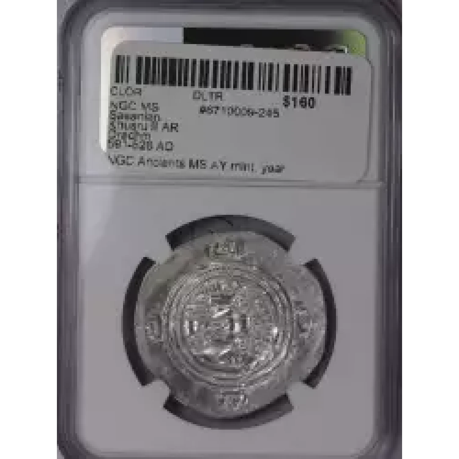 NGC MS Sasanian Khusru II AR Drachm 591-628 AD Ancient Greek Coin NGC ...