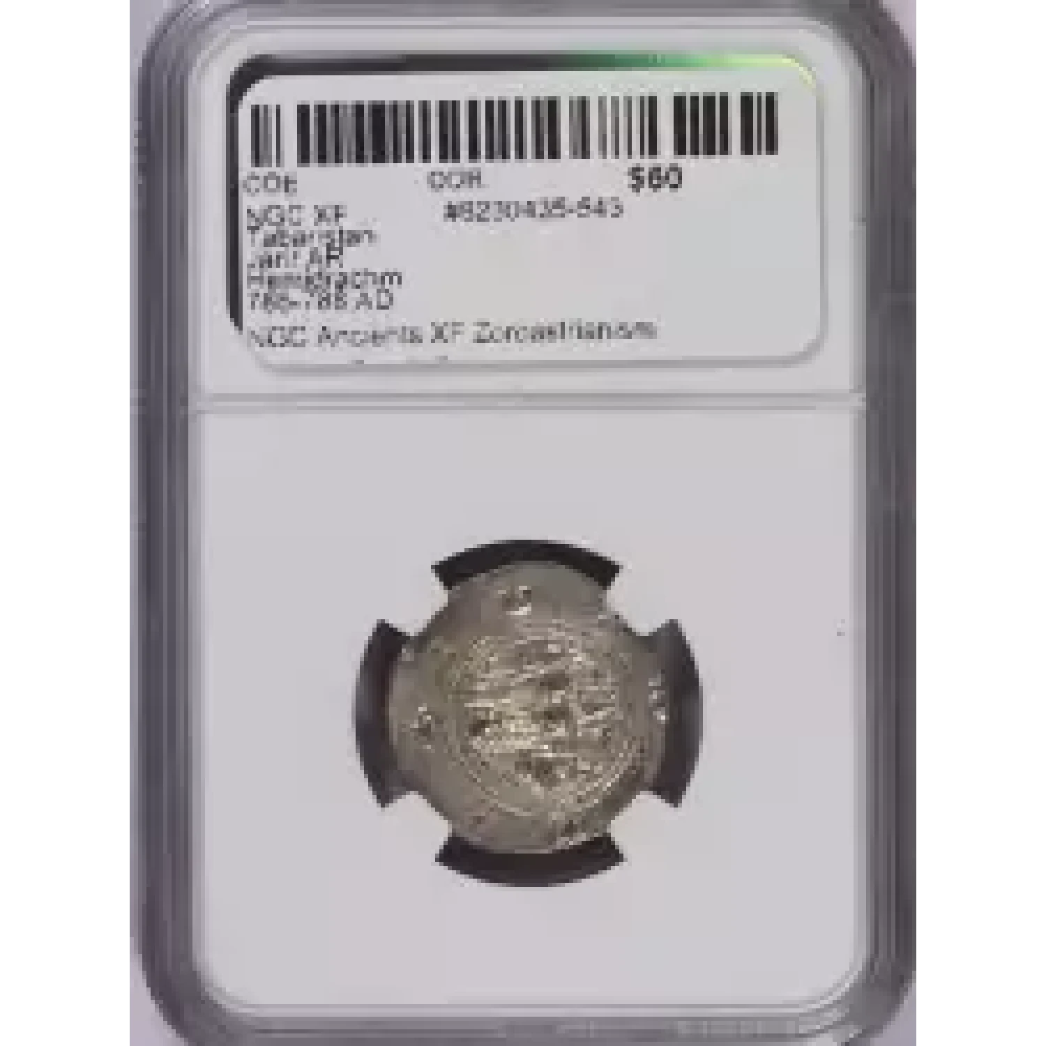 NGC XF Tabaristan Jarir AR Hemidrachm 786-788 AD Ancient Greek Coin NGC ...