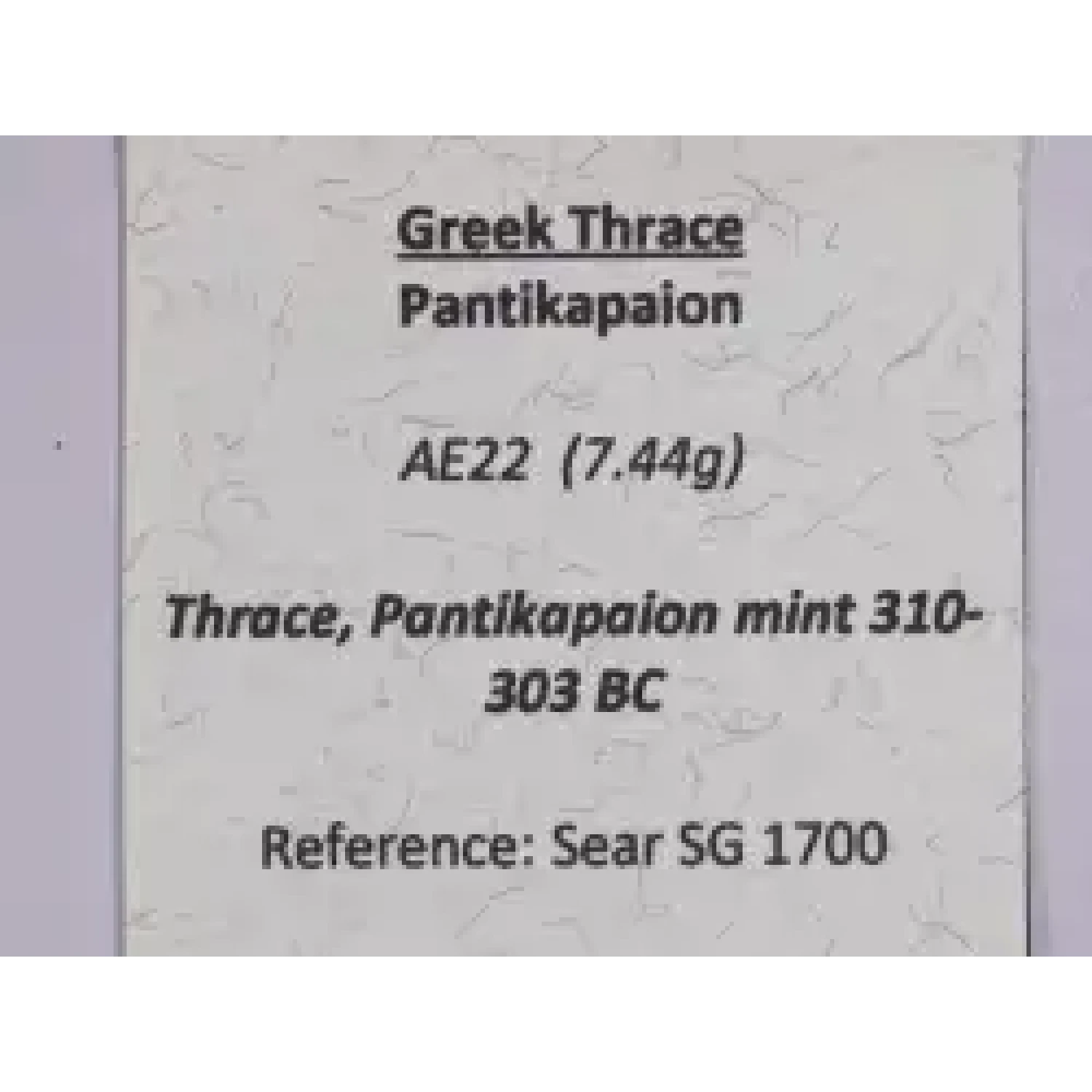 Thrace, Pantikapaion AE22 310-303 BC Satyr/Griffin Ancient Greek Coin ...