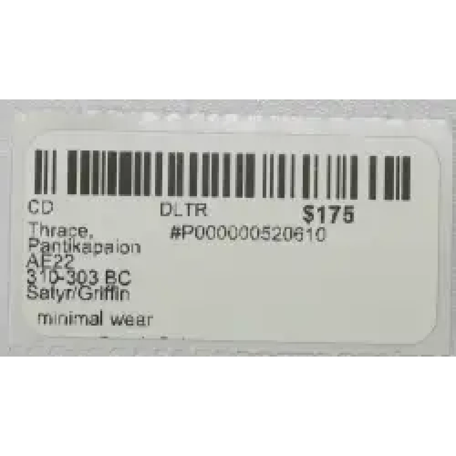 Thrace, Pantikapaion AE22 310-303 BC Satyr/Griffin Ancient Greek Coin ...