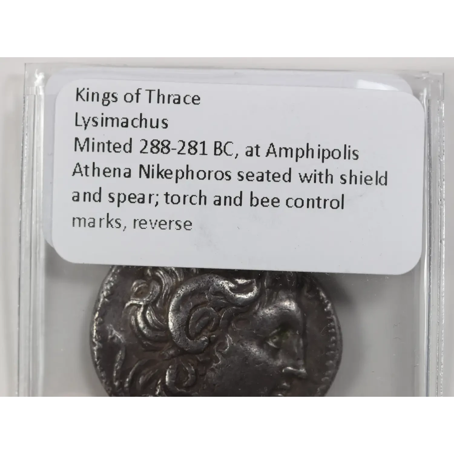 Lysimachos AR Tetradrachm Amphipolis 288-281 BC Ancient Greek Coin ...