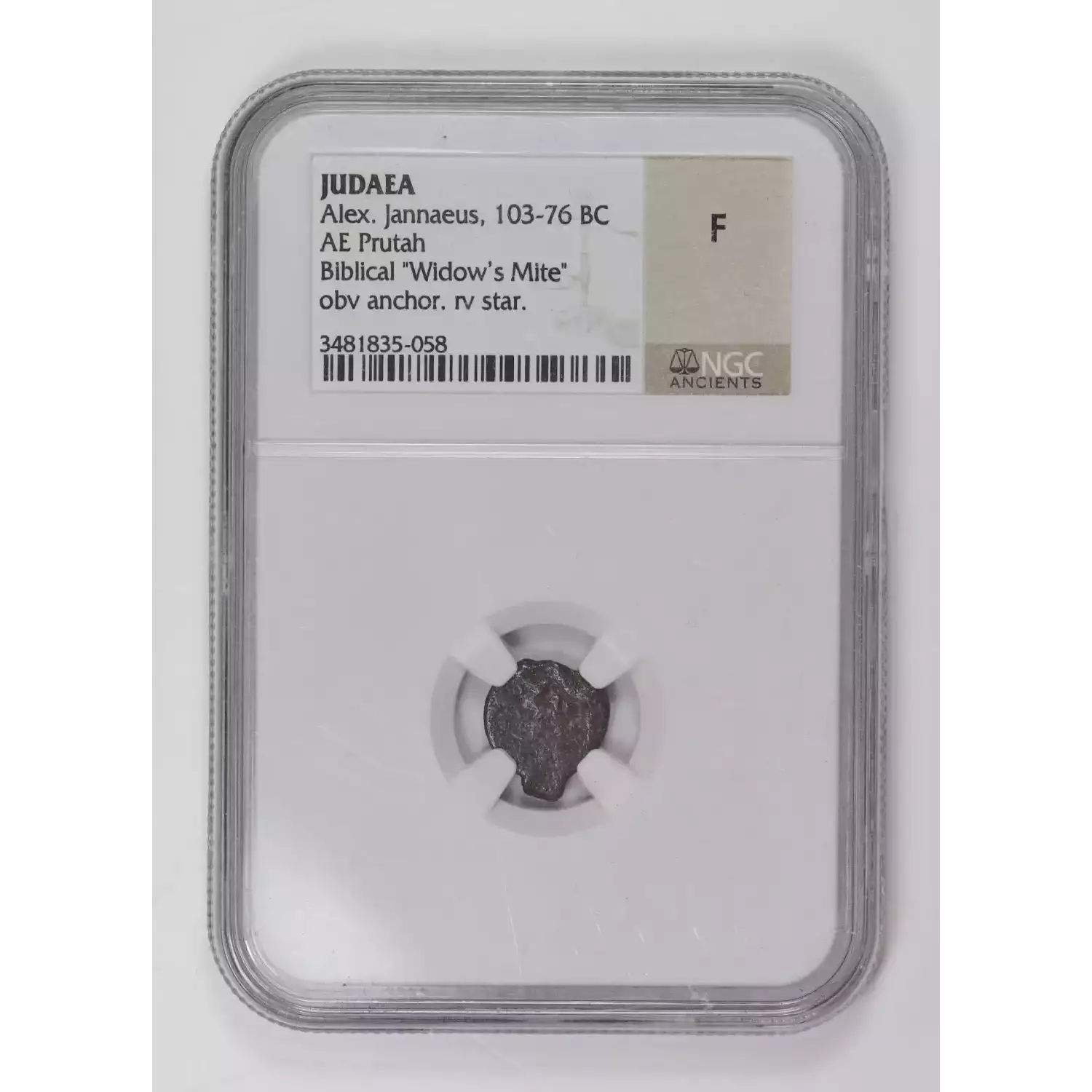 103-76 BC-Judea AE Prutah Ancient Roman Coin NGC F-12 - Lost Dutchman ...