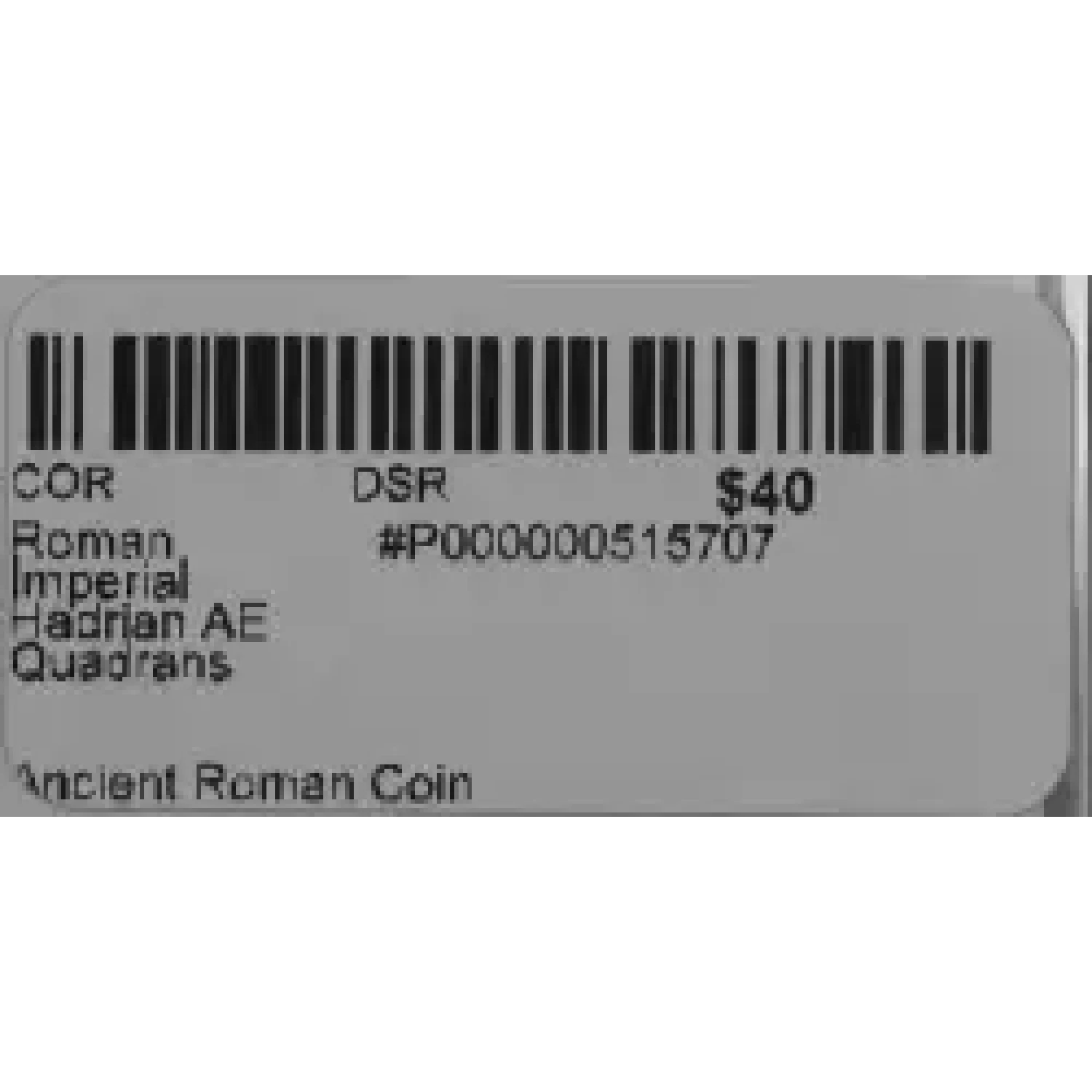 Roman Imperial Hadrian AE Quadrans Ancient Roman Coin 125-128 AD for ...