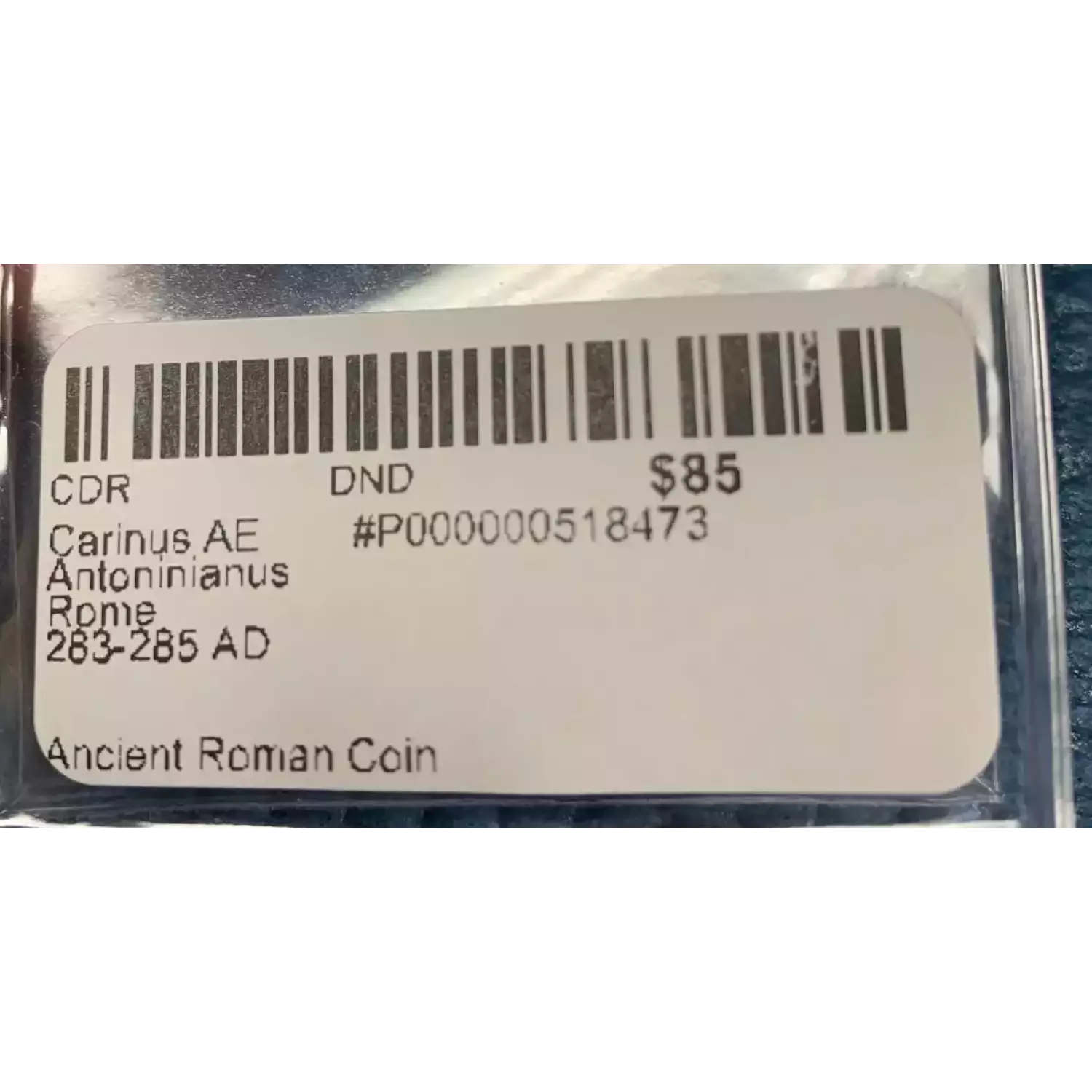 Carinus AE Antoninianus Rome 283-285 AD Ancient Roman Coin Jupiter w ...