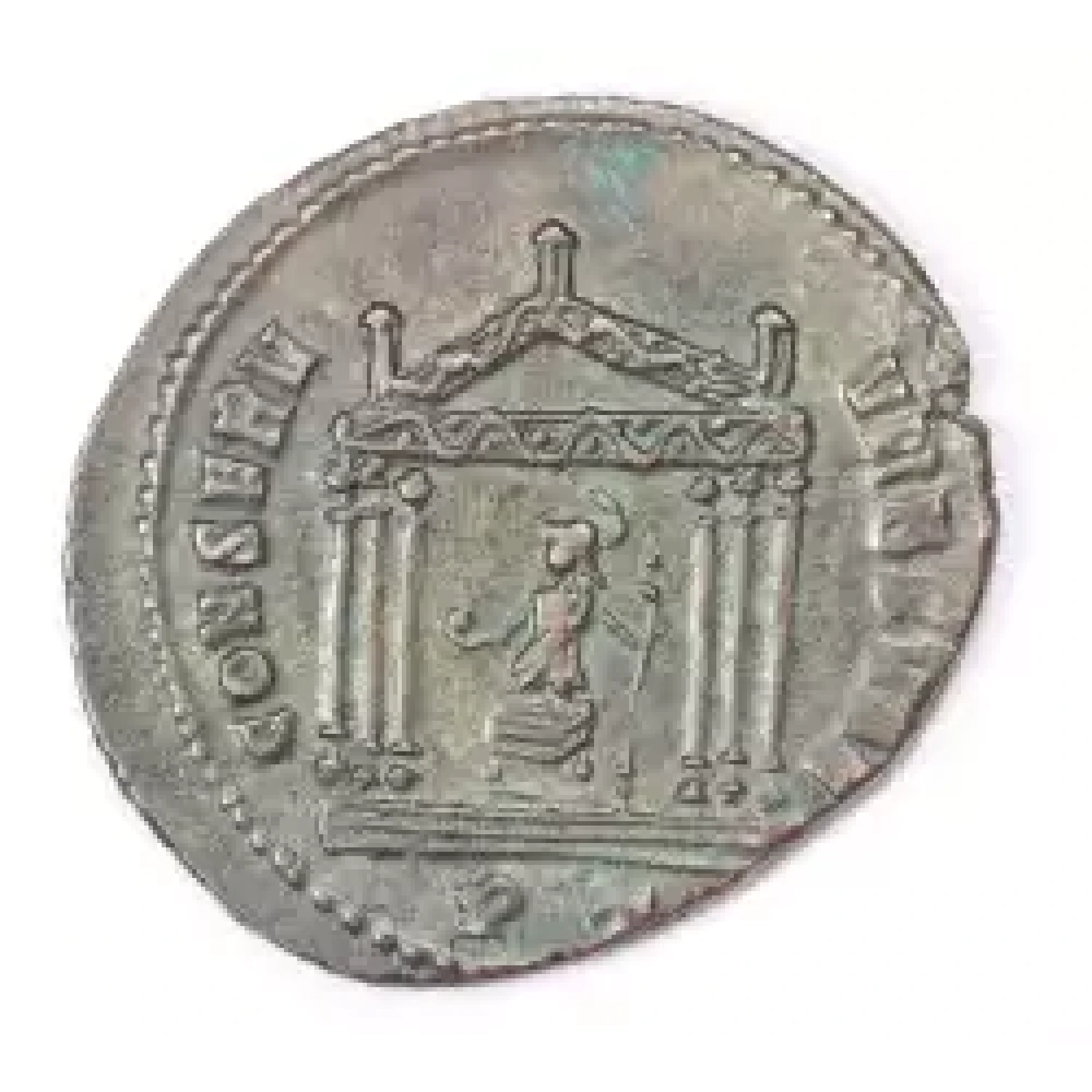 Maximian AE Follis Ticinum mint 307-8 AD Ancient Roman Coin Temple ...