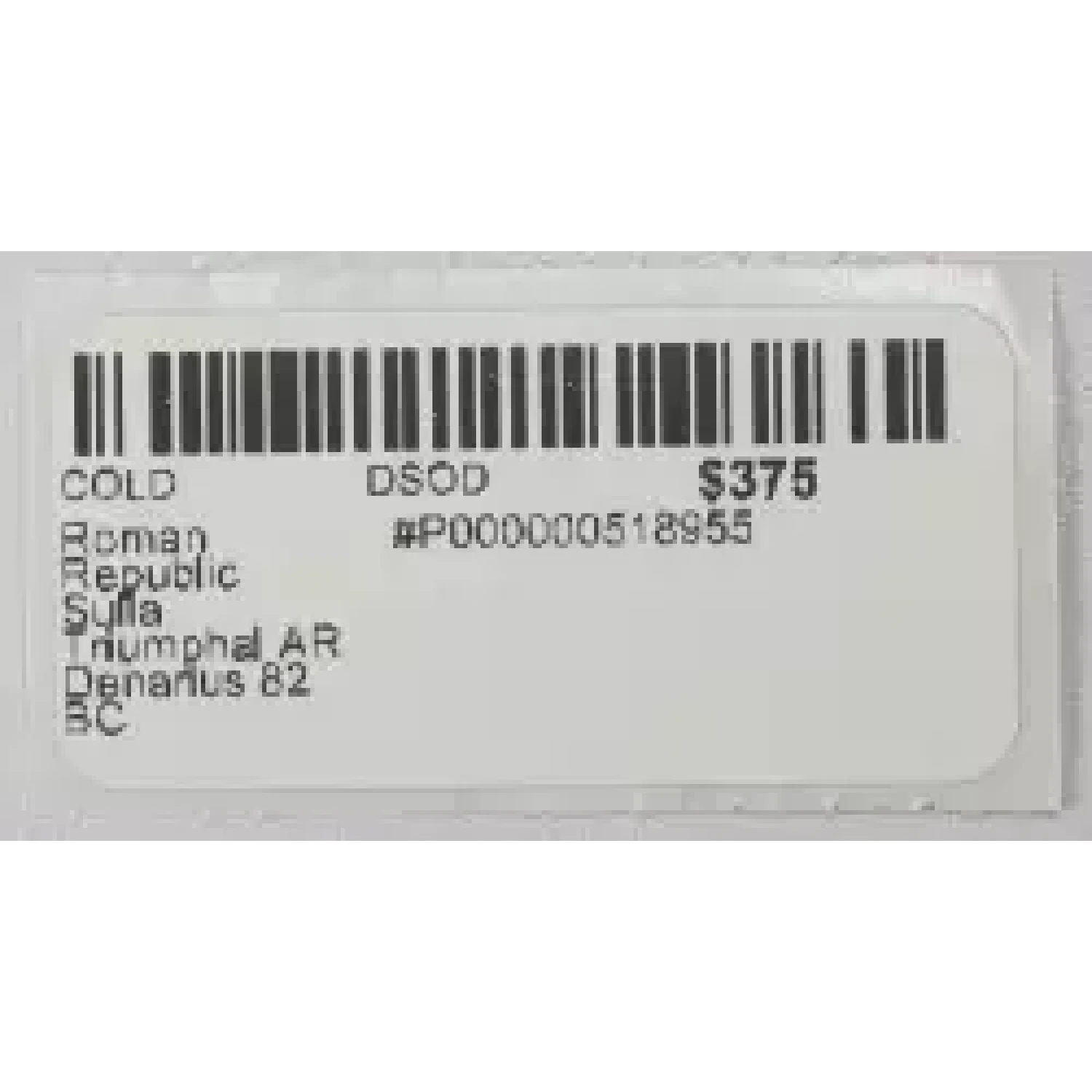 Roman Republic Sulla Triumphal AR Denarius 82 BC Ancient Roman Coin ...