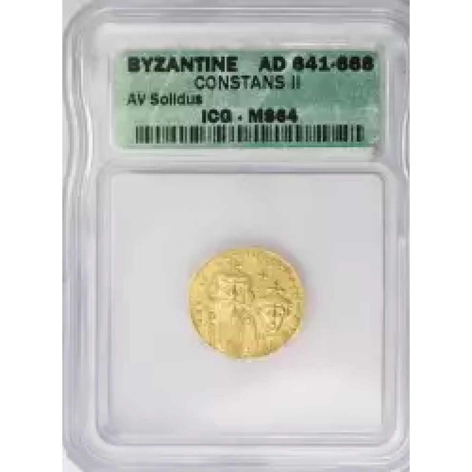 Byzantine Constans II & Constantine IV AV Solidus Ancient Roman Coin ...