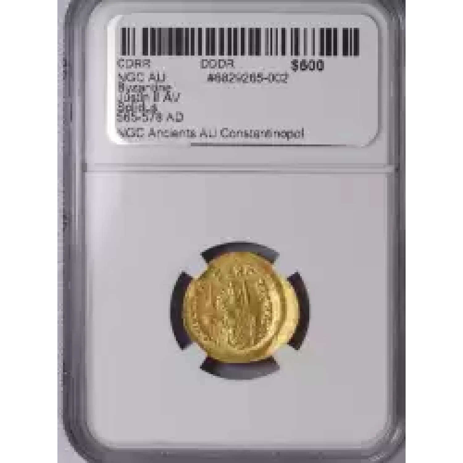 NGC AU Byzantine Justin II AV Solidus 565-578 AD Ancient Roman Coin NGC ...