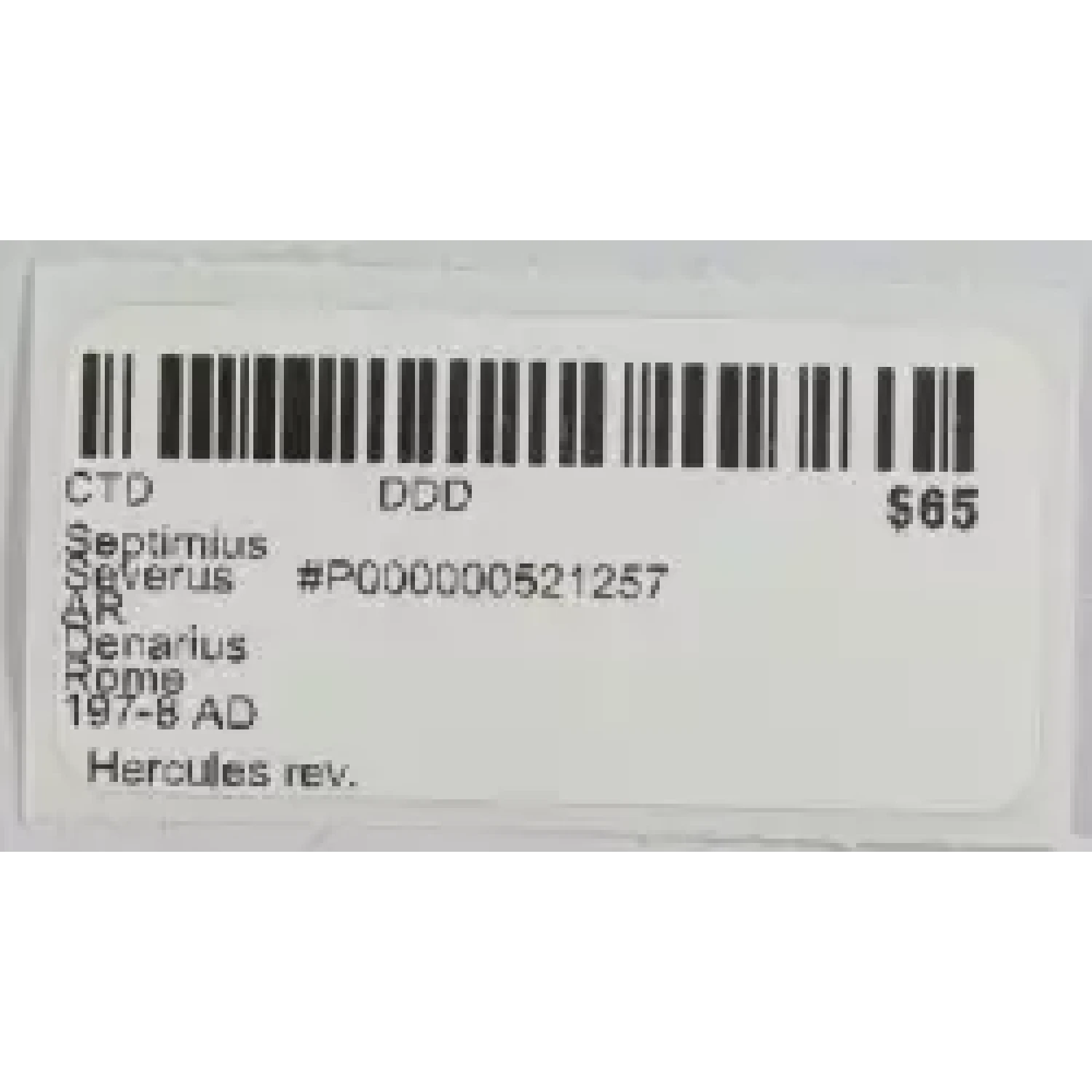Septimius Severus AR Denarius Rome 197-8 AD Ancient Roman Coin Hercules ...