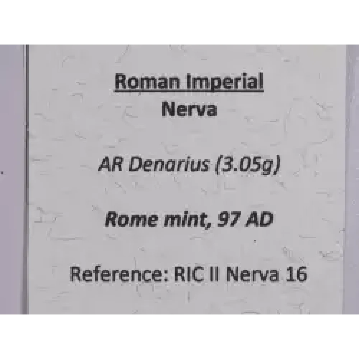 Roman Imperial Nerva AR Denarius Rome 97 AD Fortuna rev. Ancient Roman ...