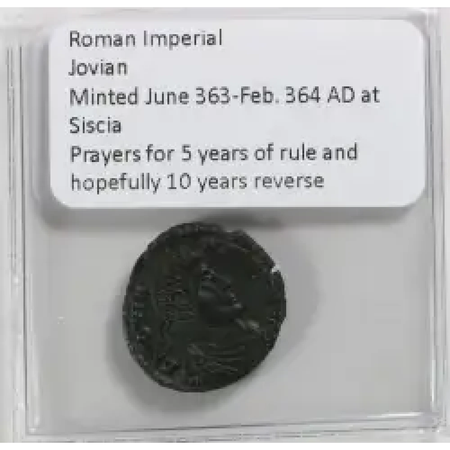 Jovian AE Follis June 363- Feb. 364 AD Siscia mint Ancient Roman Coin ...