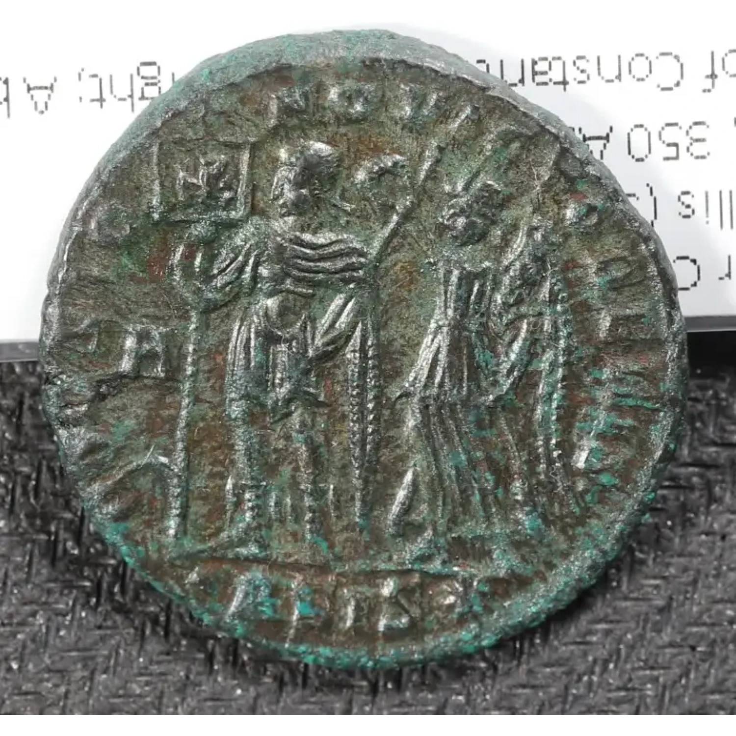 Vetranio under Constantius II Silvered Follis 350 AD Ancient Roman Coin ...