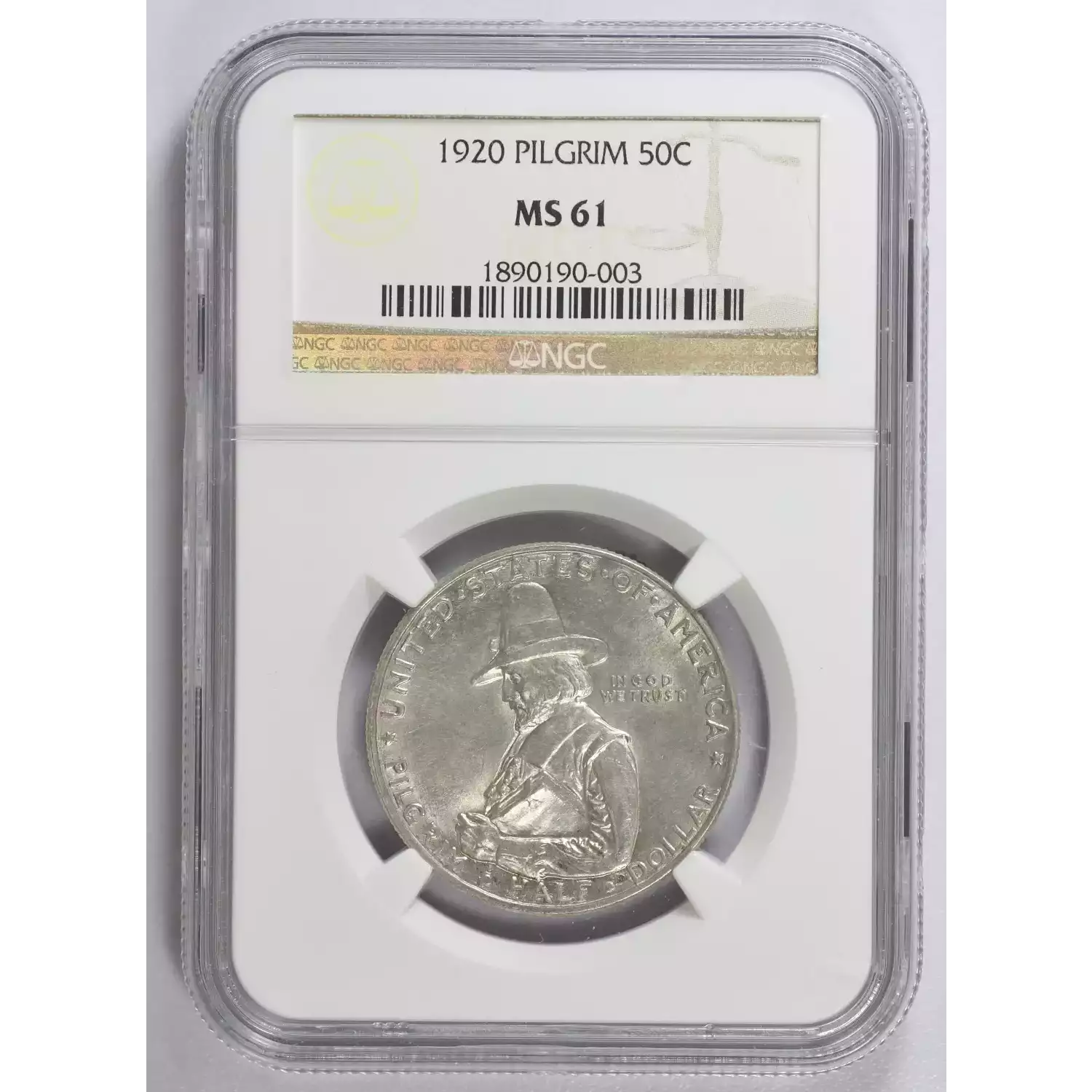 1920 Classic Commemorative Pilgrim Tercentenary NGC MS-61 PILGRIM ...