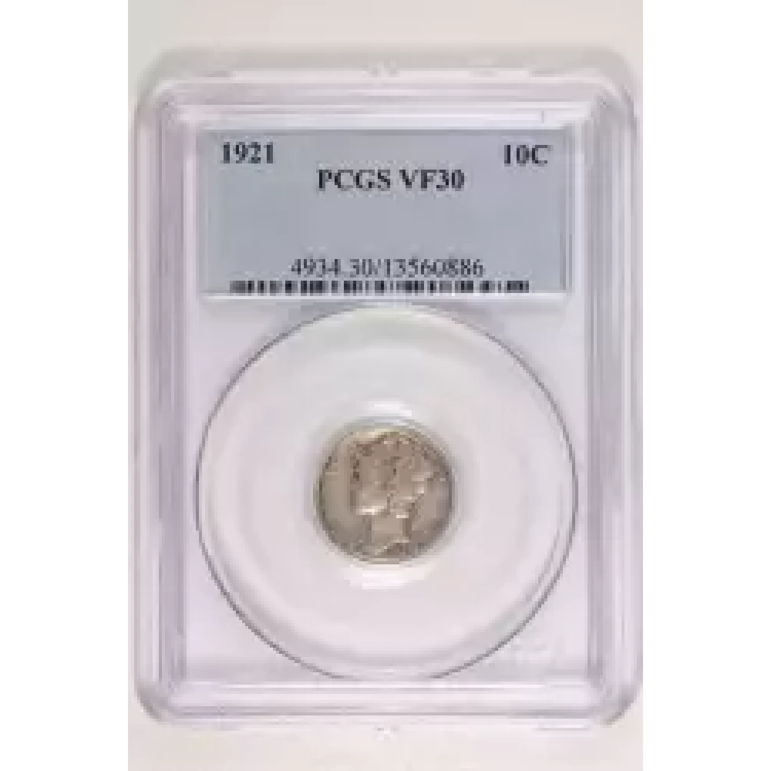 1921 Mercury Dime PCGS VF-30 - Lost Dutchman Rare Coins
