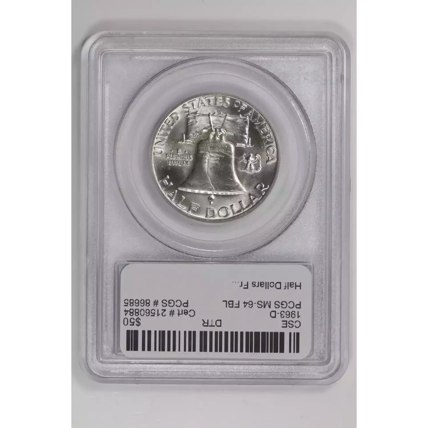 1963-D Half Dollars Franklin PCGS MS-64 FBL - Lost Dutchman Rare Coins