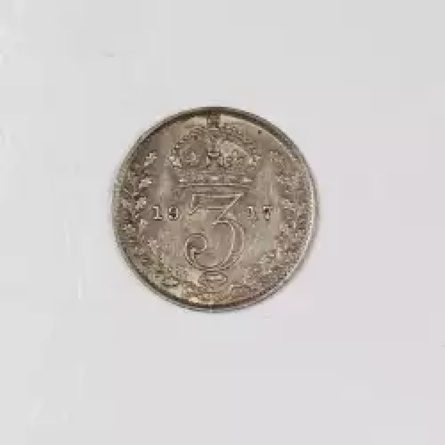 1917 Great Britain Silver 3 PENCE - Lost Dutchman Rare Coins
