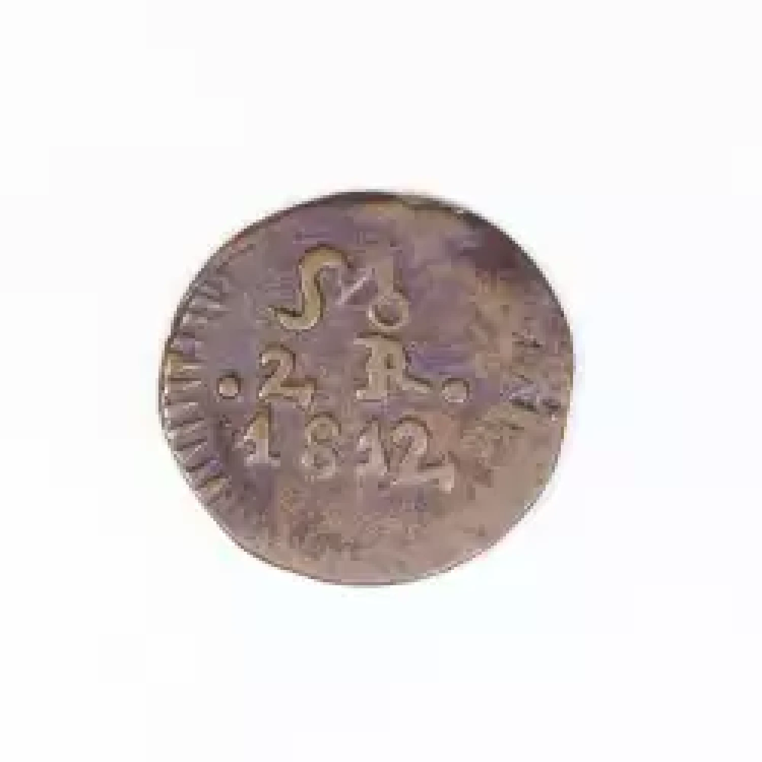 1812 MEXICO Bronze 2 REALES - Lost Dutchman Rare Coins