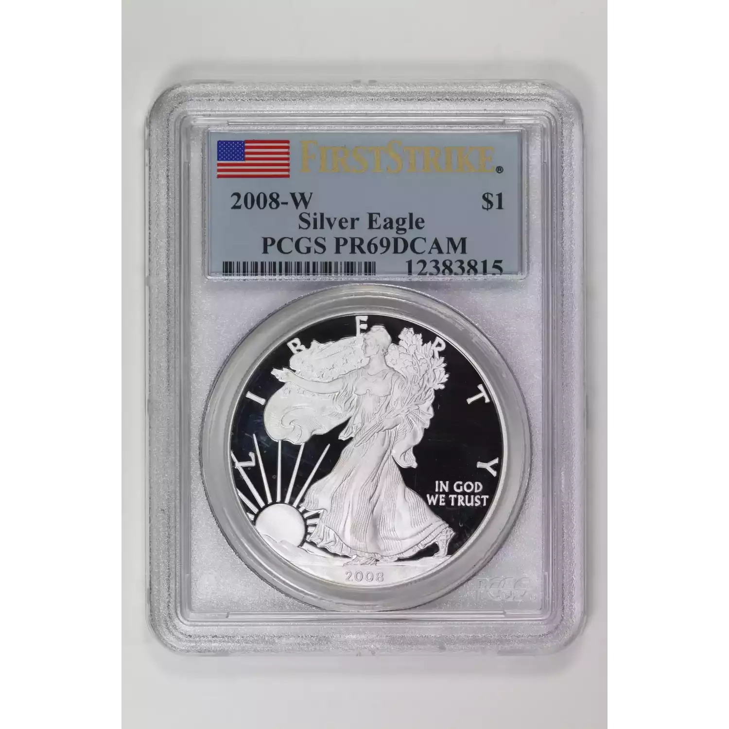 2008-W Proof Silver Eagle PCGS PR-69 DCAM Silver Eagle First Strike - Lost Dutchman Rare Coins