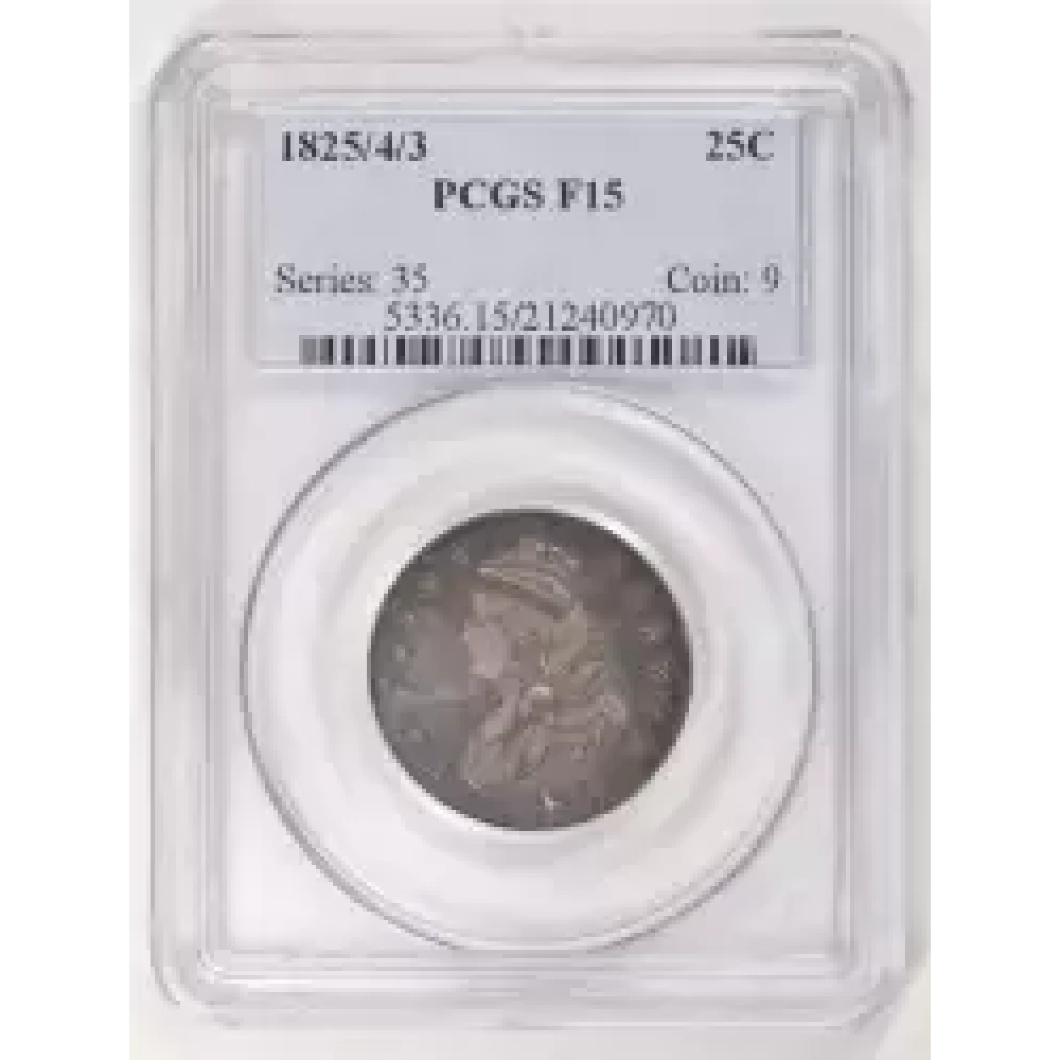 1825/4/2 Capped Bust Quarter Dollars PCGS F-15 - Lost Dutchman Rare Coins