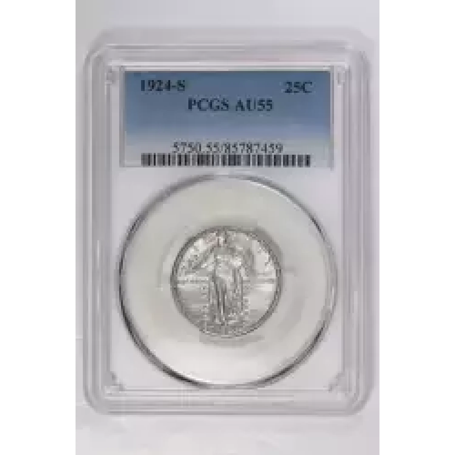 1924-S Quarter Dollars Standing Liberty Quarter PCGS AU-55 - Lost ...