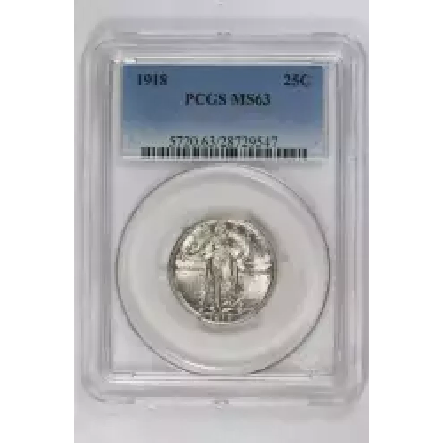1918 Quarter Dollars Standing Liberty Quarter PCGS MS-63 - Lost ...