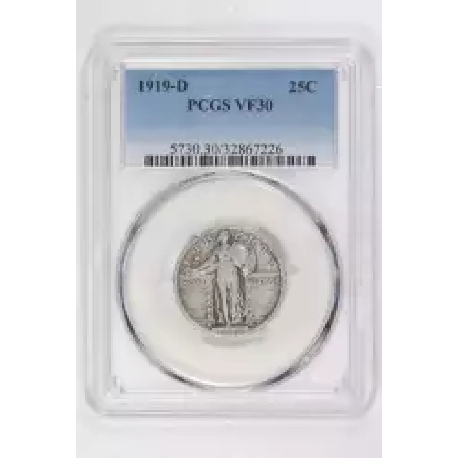 1919-D Quarter Dollars Standing Liberty Quarter PCGS VF-30 - Lost ...