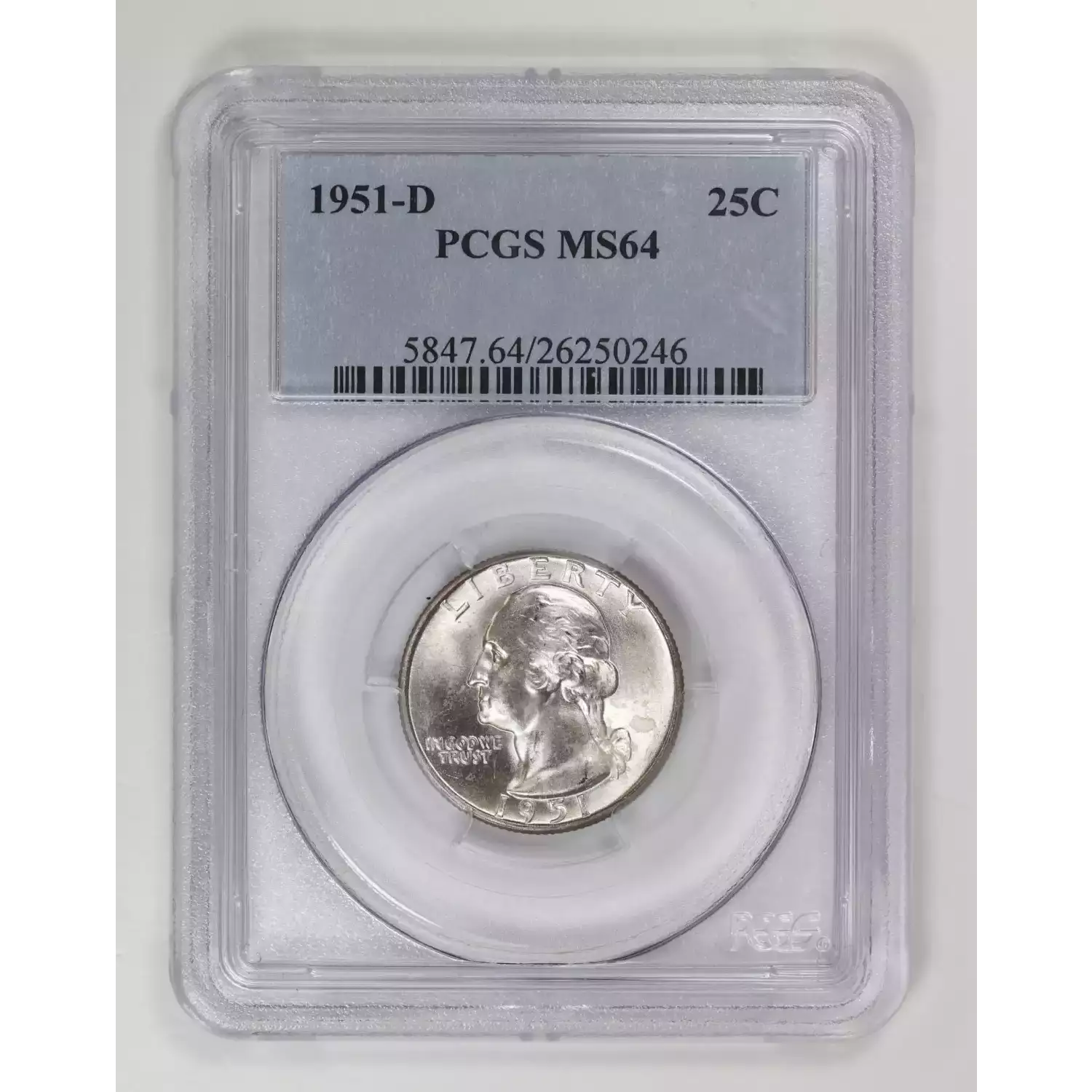 1951-D Quarter Dollars Silver Coinage PCGS MS-64 - Lost Dutchman Rare Coins