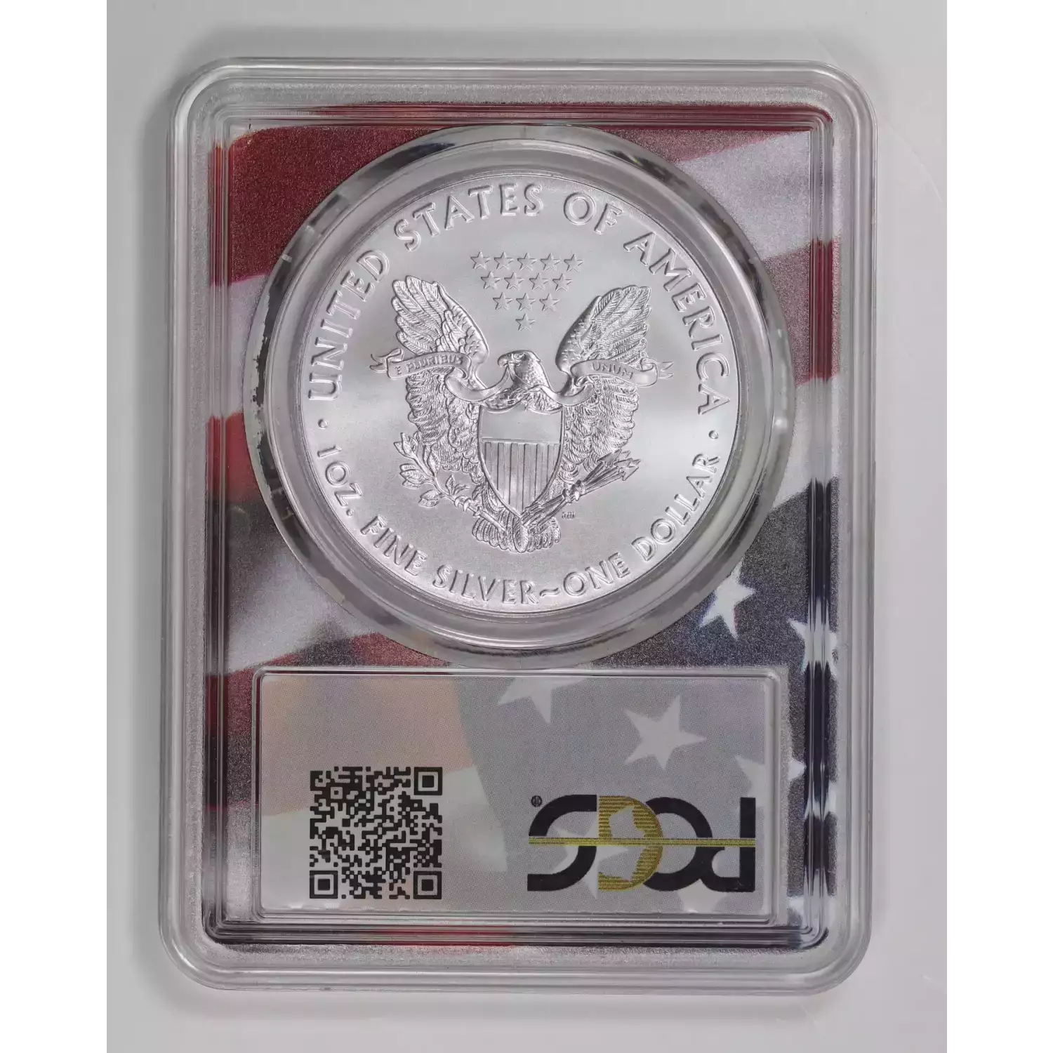 2018 Bullion Silver Eagles PCGS MS-70 Silver Eagle First Strike Flag ...