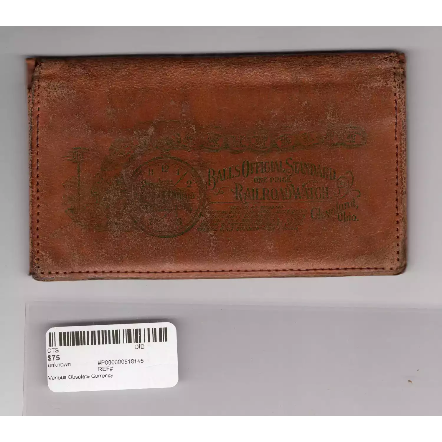 Ball's Official Standard Railroad Watch Cleveland, OH- Oppenheimer Bros ...