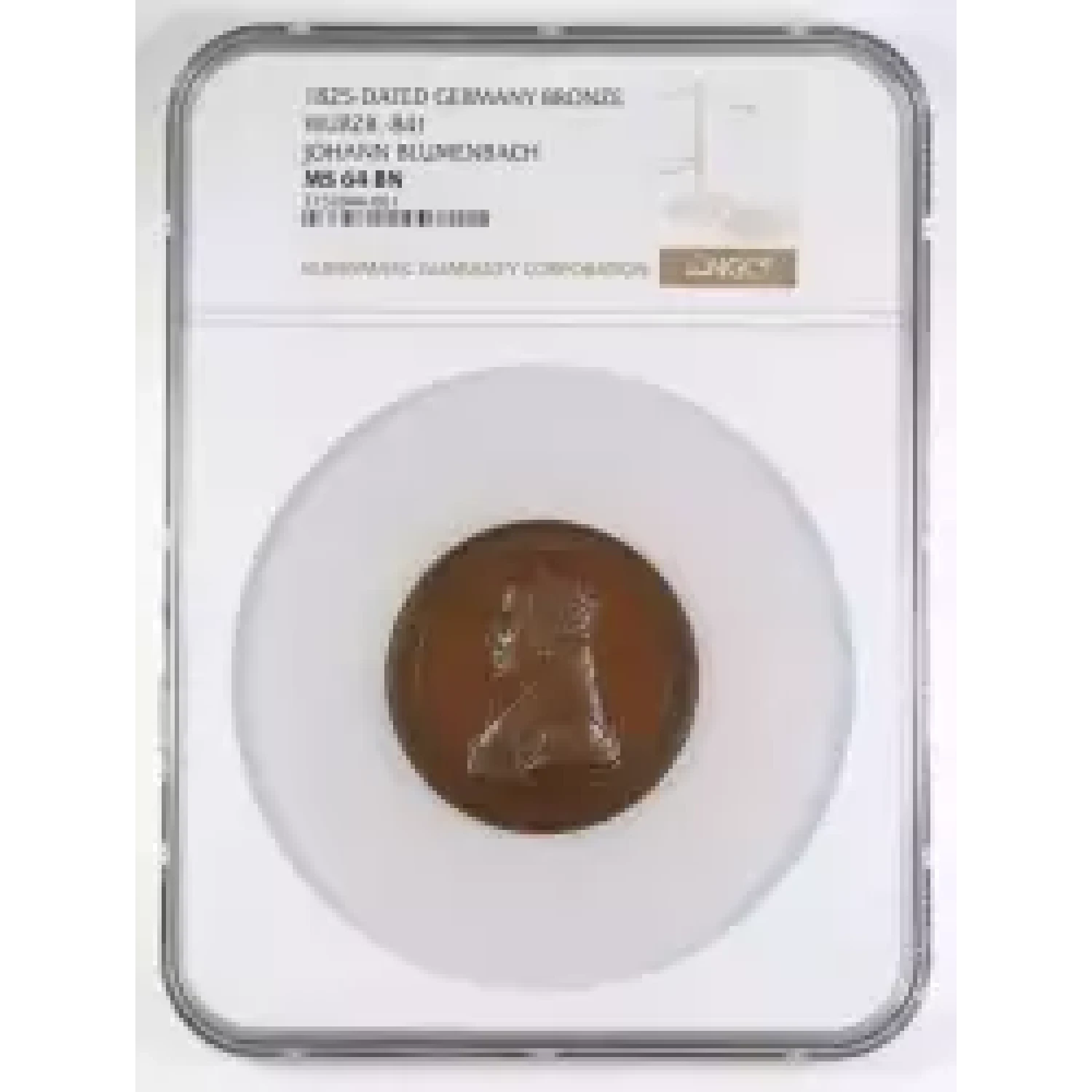 1825 Medal NGC MS-64 Skull Medal WURZB.-841 JOHANN BLUMENBACH - Lost ...